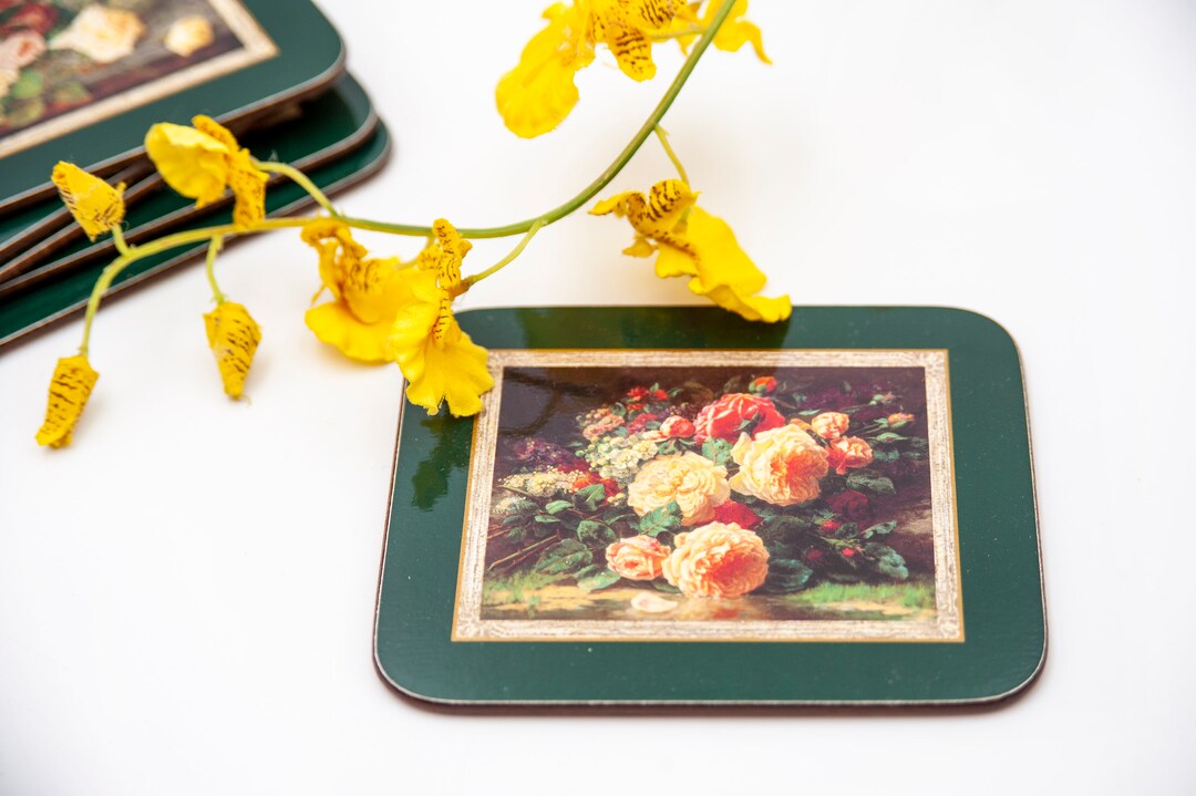 Vintage MCM Coasters Sets of Six, Table Cup / Glass Coasters, Jason ...
