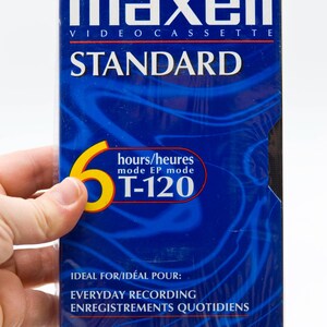 Vintage Blank VHS Tapes T 120 Sealed, Sony TDK Maxell and Jvc, 6 Hours ...