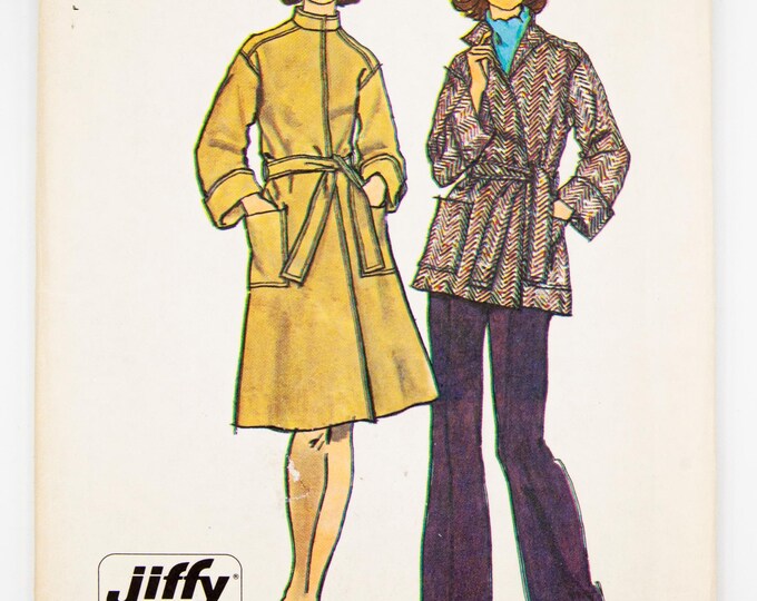 Simplicity Sewing Pattern 6633, Misses' Wrap Coat in Two Lengths, Jiffy ...