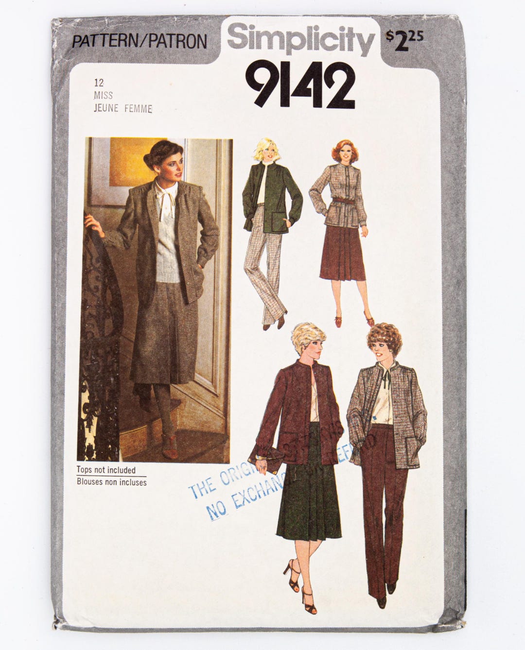 Simplicity Sewing Pattern 9142, Vintage Pattern, Misses' Skirt, Pants ...