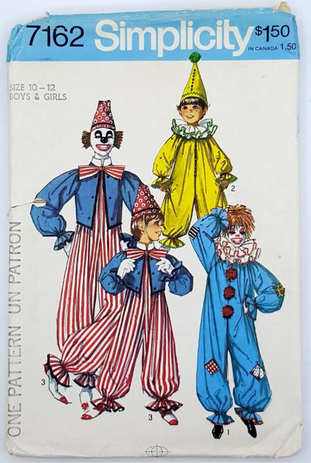 Simplicity Costume Sewing Pattern 7162, Halloween Costume for Boys and ...