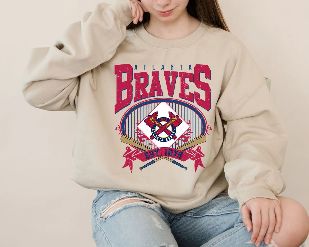 Vintage Style, Atlanta Baseball , Braves, Fan Sweater, Sport Gift ...