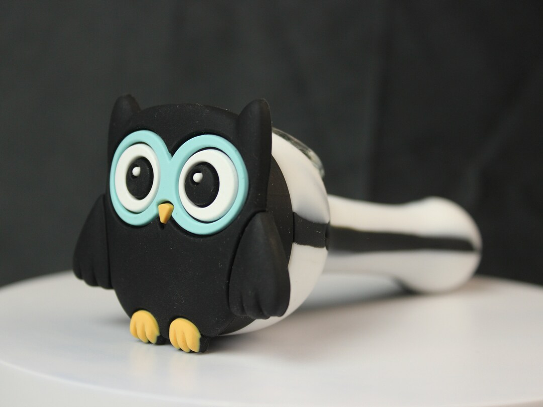 Owl Silicone Pipe Handmade Pipe Girly Pipe Cute Owl Pipe - Etsy