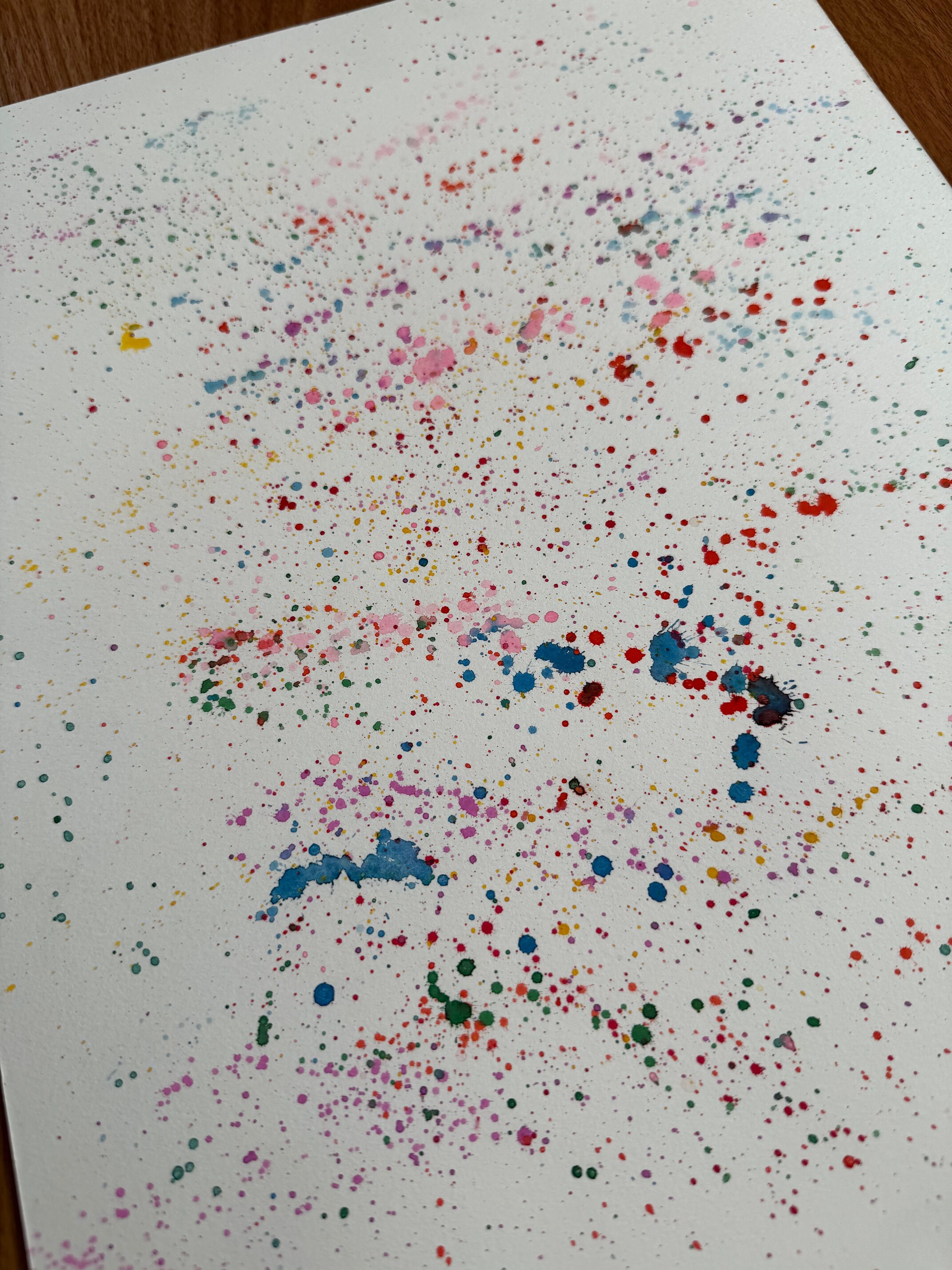 Rainbow Splatter Art - Etsy