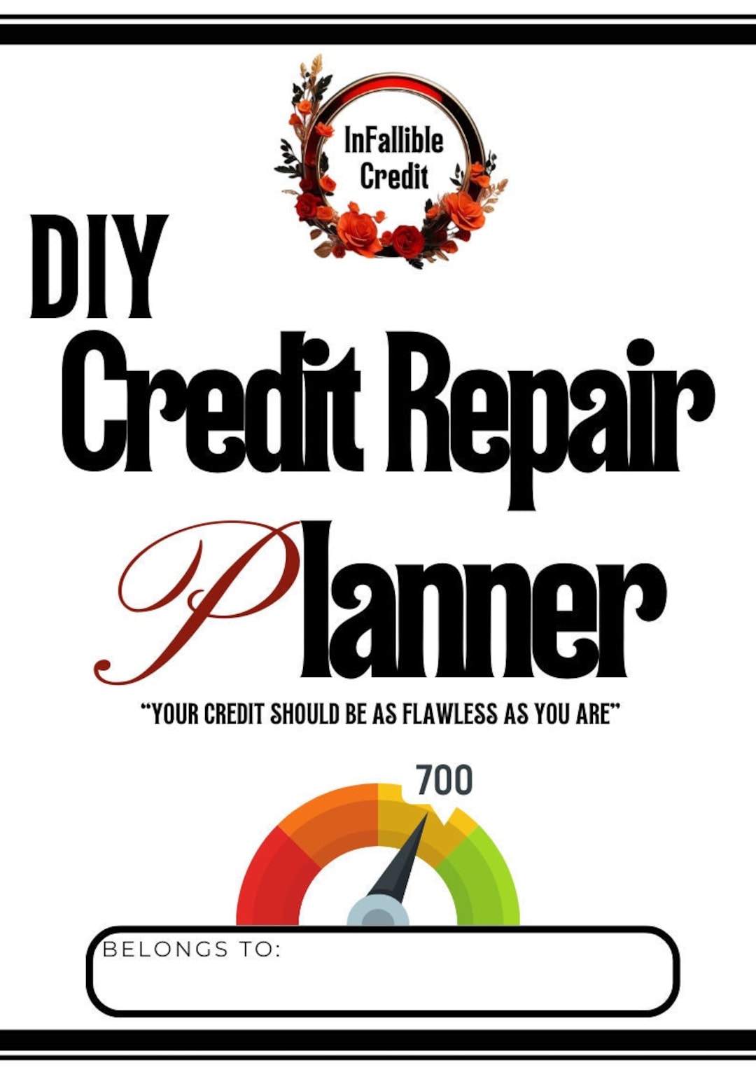 DIY Credit Repair Planner - Etsy