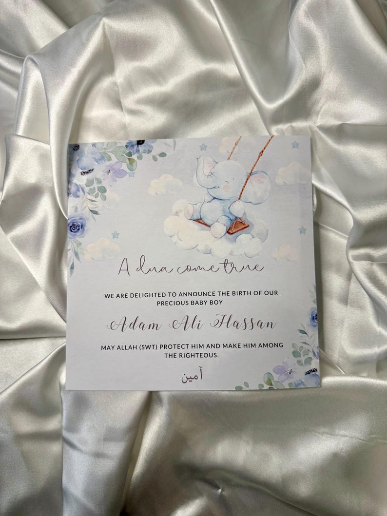 Custom Baby Name Announcement Sticker for Mithai Box - Personalised ...