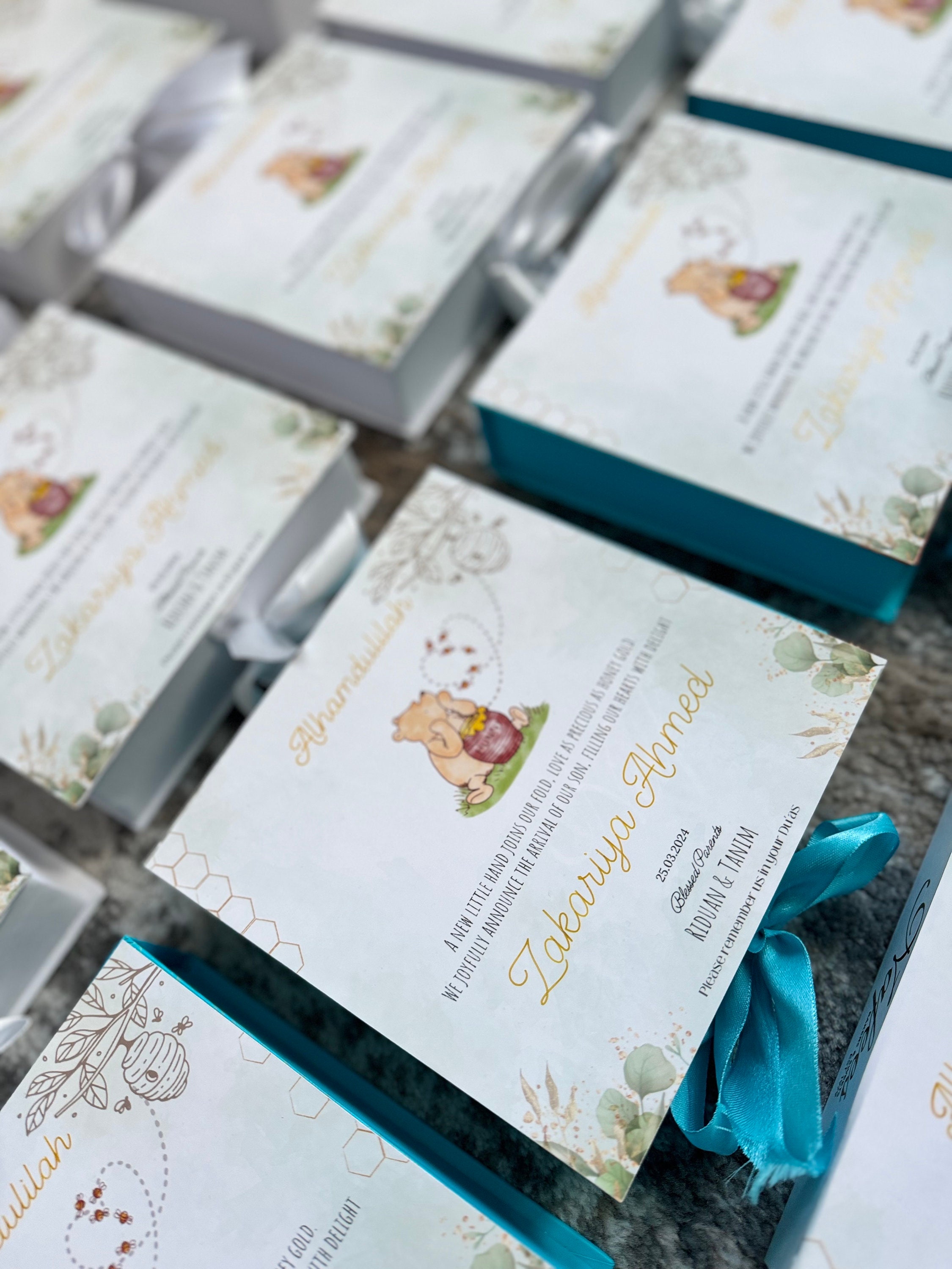 Custom Baby Name Announcement Sticker for Mithai Box - Personalised ...