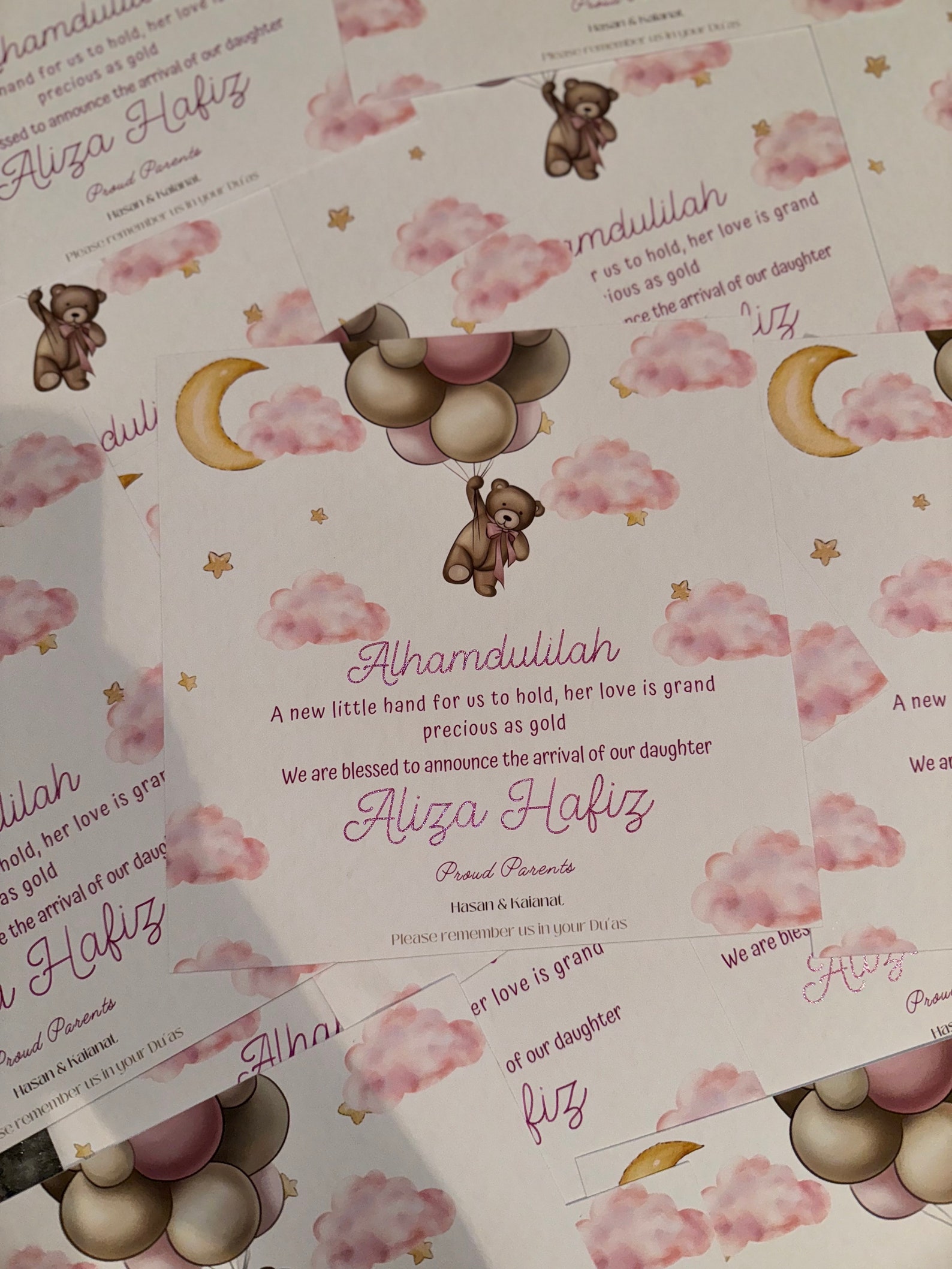 Custom Baby Name Announcement Sticker for Mithai Box - Personalised ...