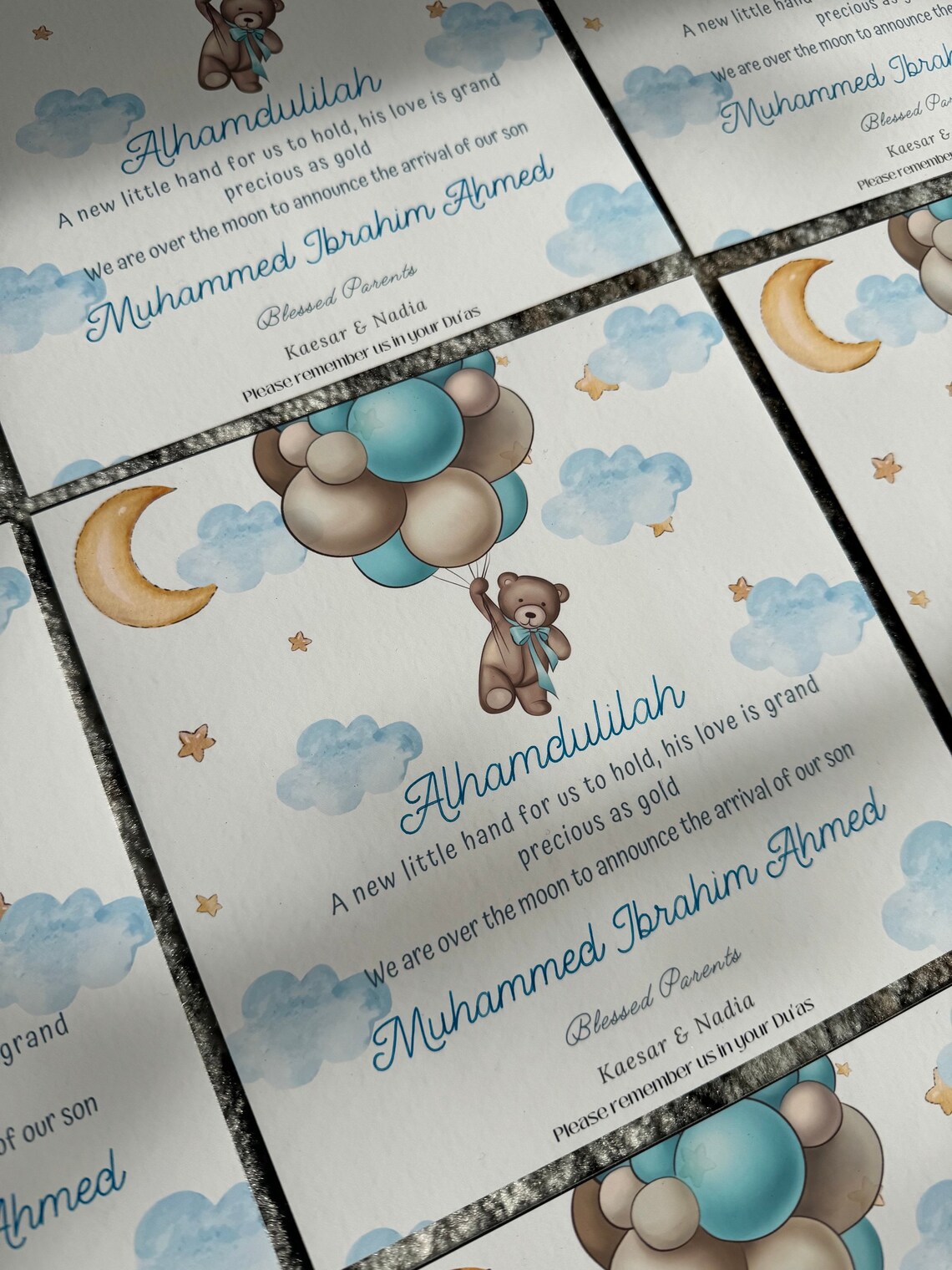 Custom Baby Name Announcement Sticker for Mithai Box - Personalised ...