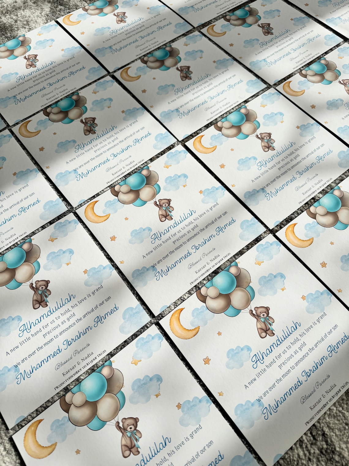 Custom Baby Name Announcement Sticker for Mithai Box Personalised Sweet ...