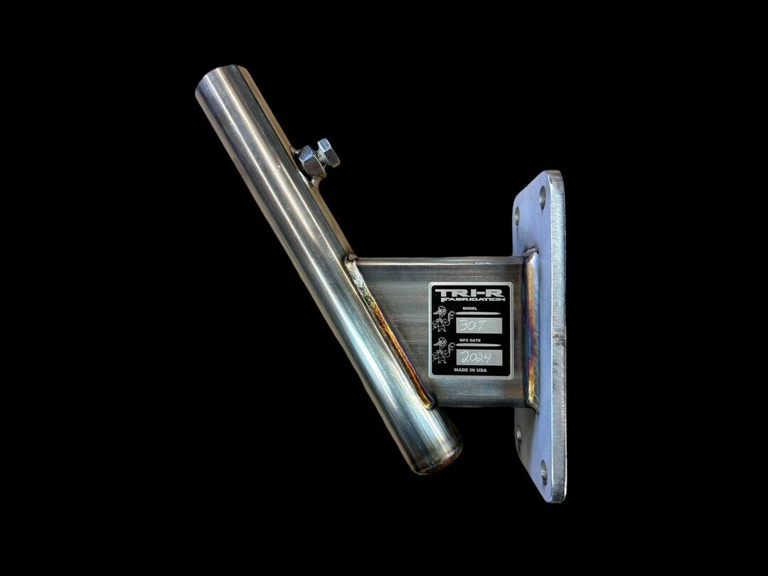 Heavy Duty STAINLESS 30 Degree Flag Pole Bracket Mount Residential ...