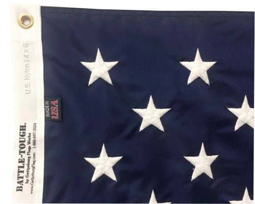 Heavy Duty Battle-tough® American Flag gettysburg Flag Works MADE IN ...