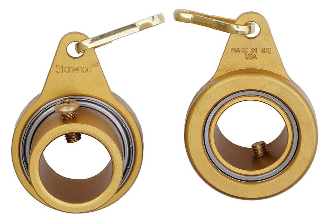 1” Non Tangle Flagpole Swivel Rotating Rings Annodized Aluminum MADE IN ...