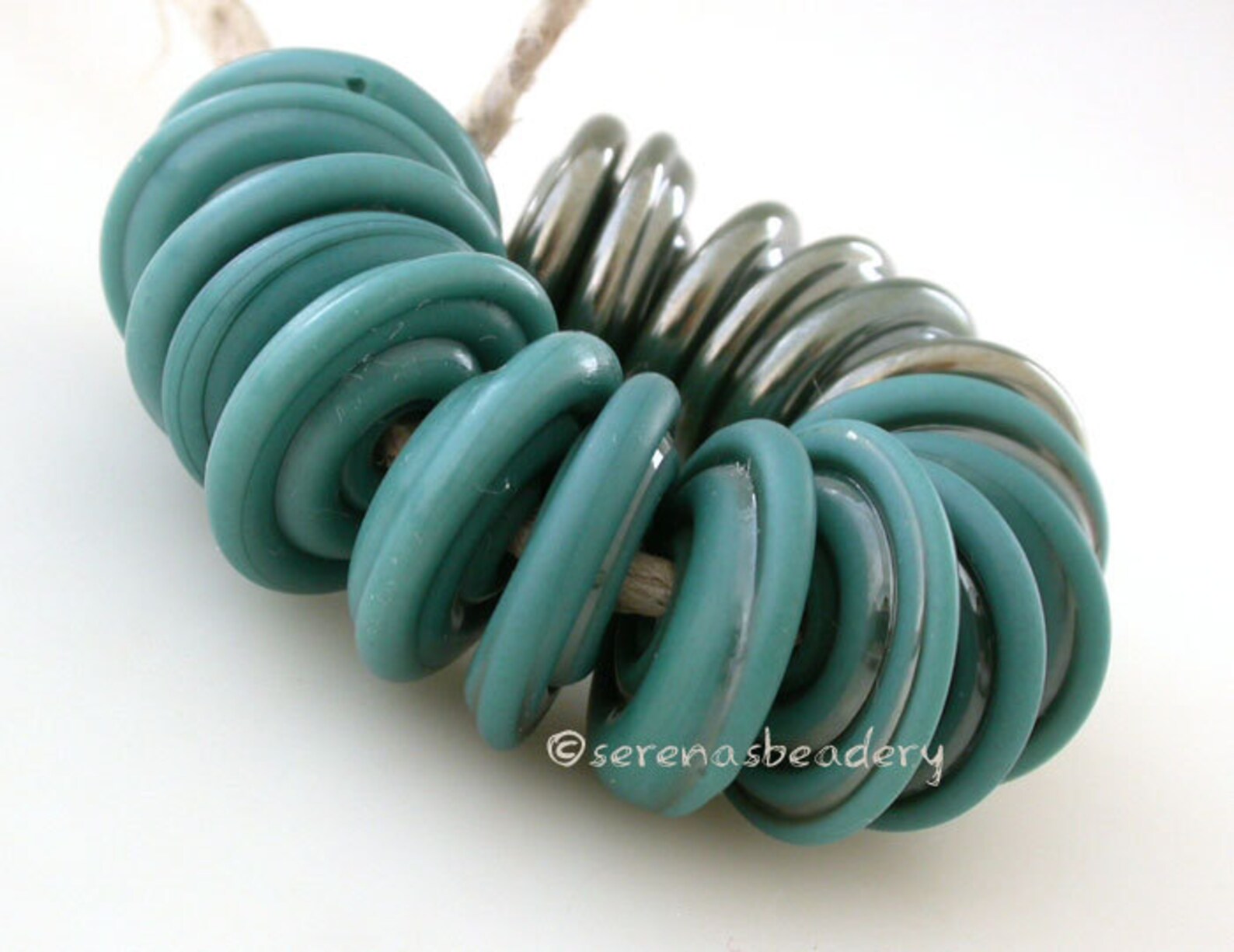 NEPTUNE Green Wavy Disk Set 3 Ways Matte Metallic and - Etsy