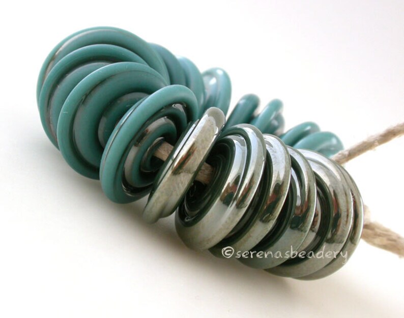 NEPTUNE Green Wavy Disk Set 3 Ways Matte Metallic and - Etsy