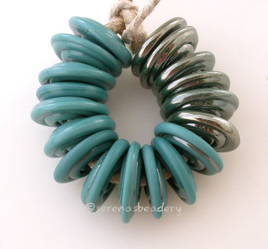 NEPTUNE Green Wavy Disk Set 3 Ways Matte Metallic and - Etsy