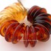 Lampwork Glass Disc Beads - AMBER TRIO Brown - Glossy or Matte Wavy ...