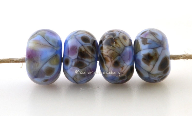 4 WHISTLE DIXIE Lampwork Glass Bead Set - Glossy & Matte - Handmade ...