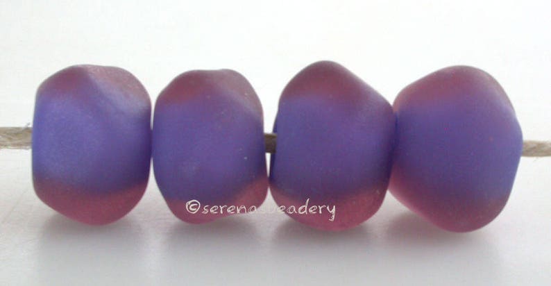 FAIRY FABULOUS Nuggets Glass Lampwork Beads Amethyst Purple - Etsy