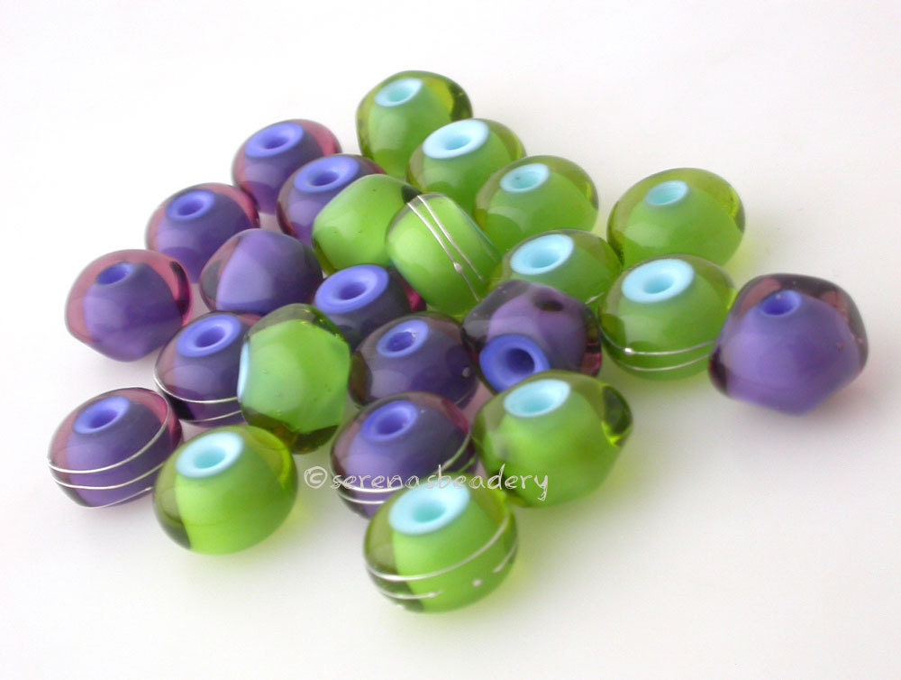 FAIRY FABULOUS Nuggets Glass Lampwork Beads Amethyst Purple | Etsy