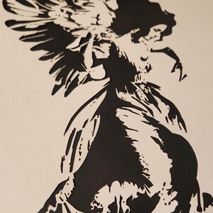 Banshee, Winged Demon or Angel Stencil: Spray Paint Tag Board (9x14 ...
