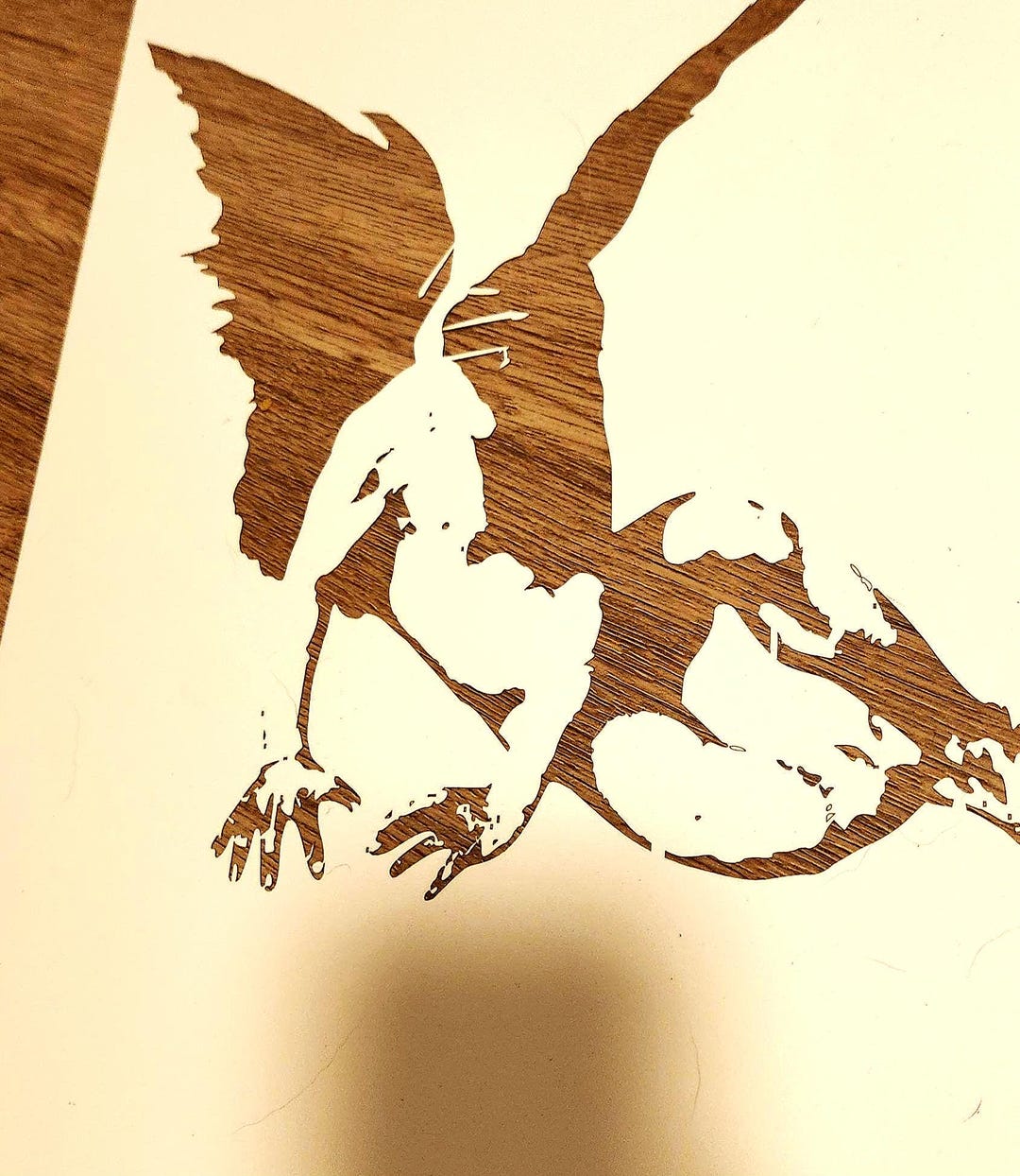 Fallen Angel Stencil: Tagboard, 11.5x12 Inch Image. - Etsy
