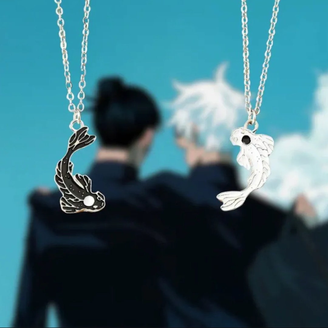 Jujutsu Kaisen Gojo and Geto Betta Fish Matching Necklace Bracelet JJK ...