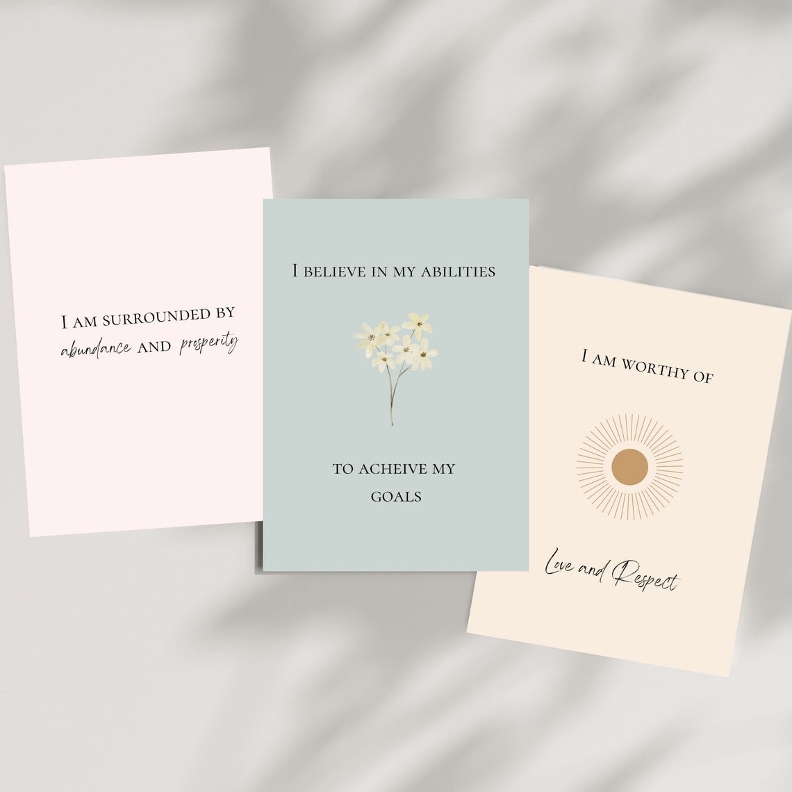 Affirmation Cards Printable, Affirmation Cards Digital, Vision Board ...