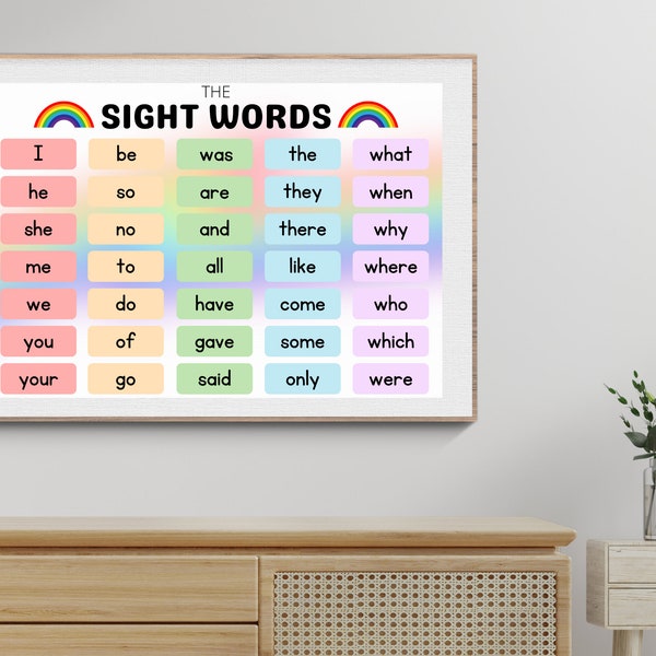 Sight Words - Etsy