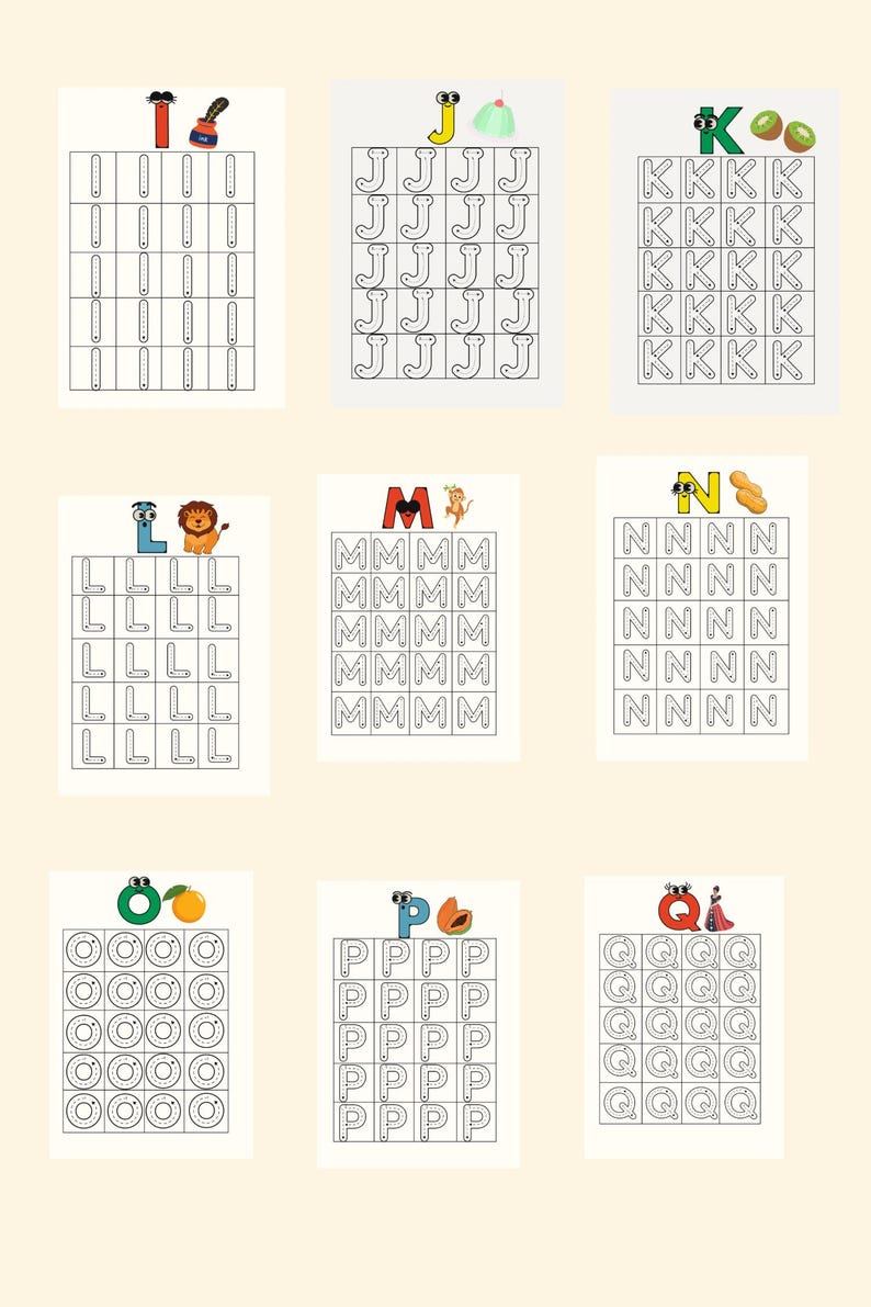 Alphabet Tracing Worksheet: 53 Printable Pages, Homeschool Activity ...