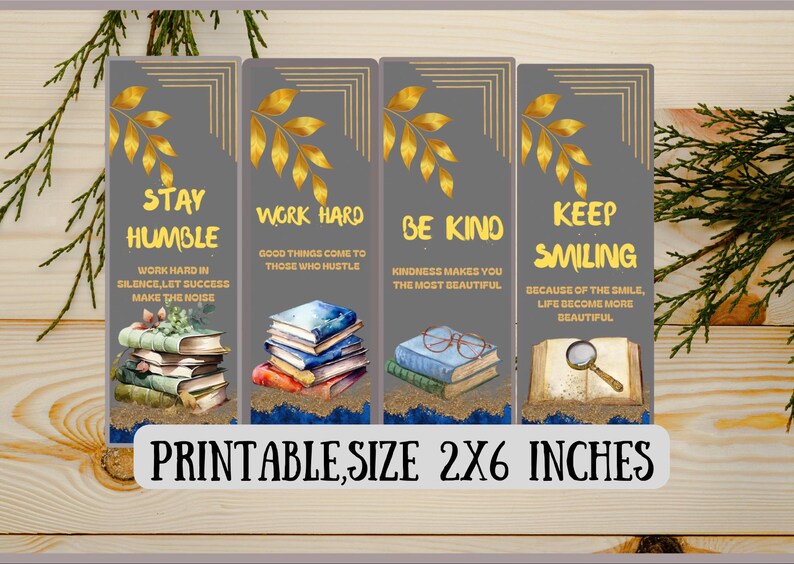 Printable Bookmarks for Book Lovers/cute Reading Tracker PDF for ...