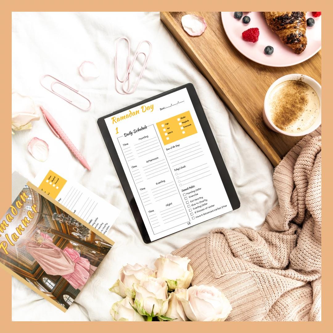 Printable Ramadan Planner/2025 Ramadan Planner/80 Pages/muslim Planner ...