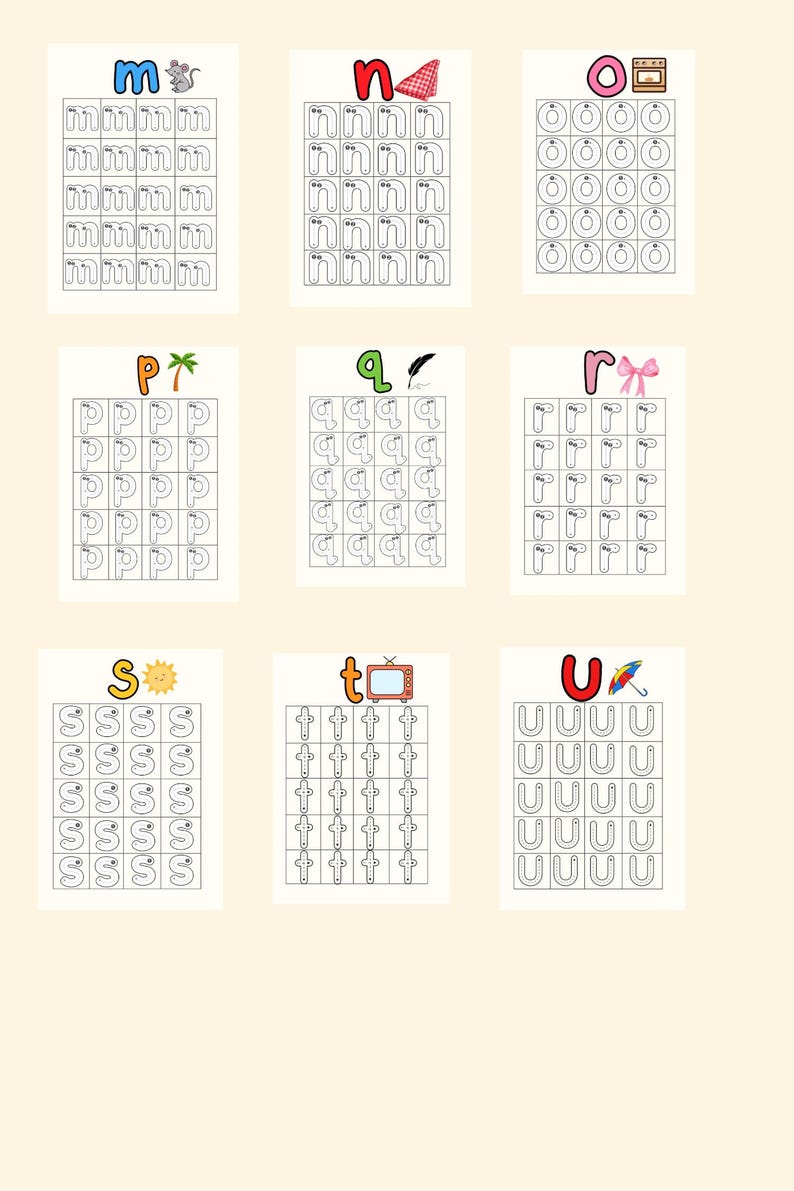 Alphabet Tracing Worksheet: 53 Printable Pages, Homeschool Activity ...