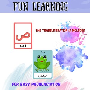 Arabic Alphabet Flashcards: Fun Learning for Kids (digital Download) - Etsy