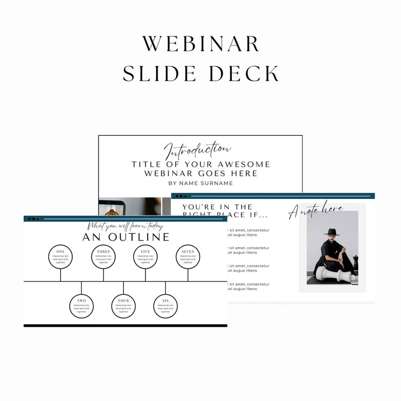 Editable Canva Webinar & Business Template | Slide Deck, Pitch Deck ...