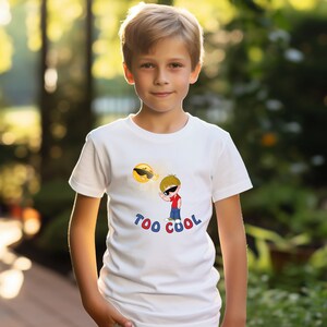 Too Cool Boy Shirt|funny Boy Shirt|personalized|toddler Boy Shirt ...