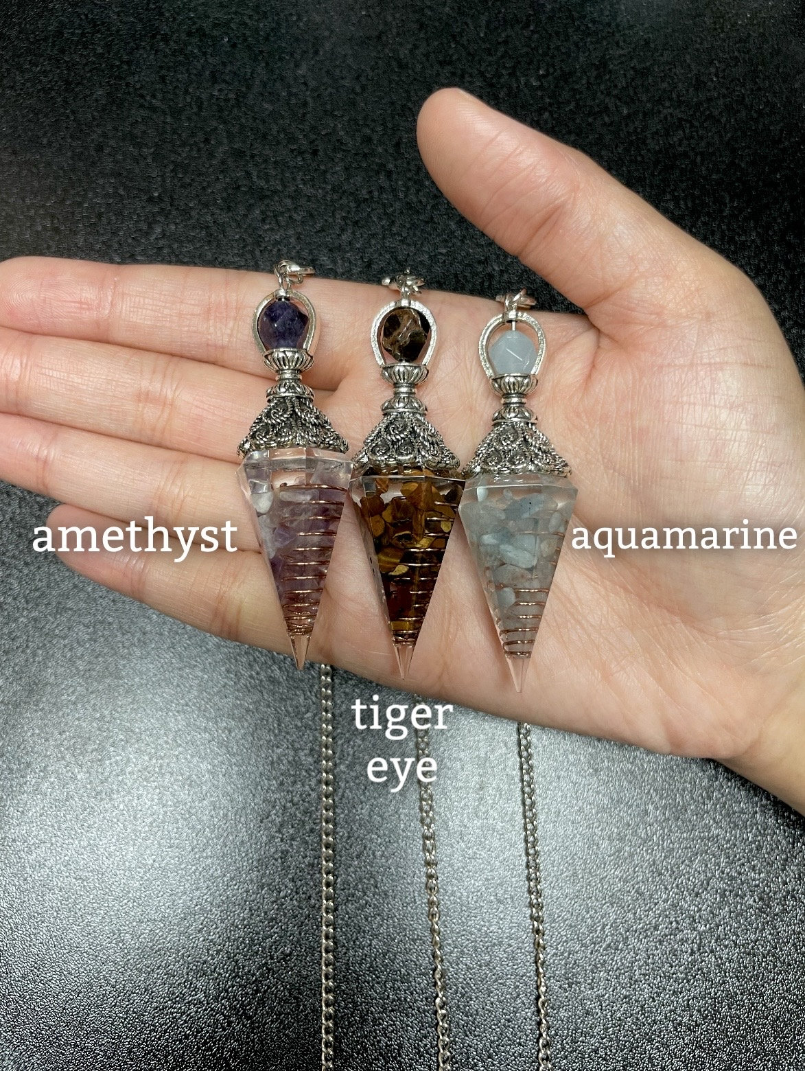 Crystal Pendulums of Natural Materials for Divination and Dowsing - Etsy