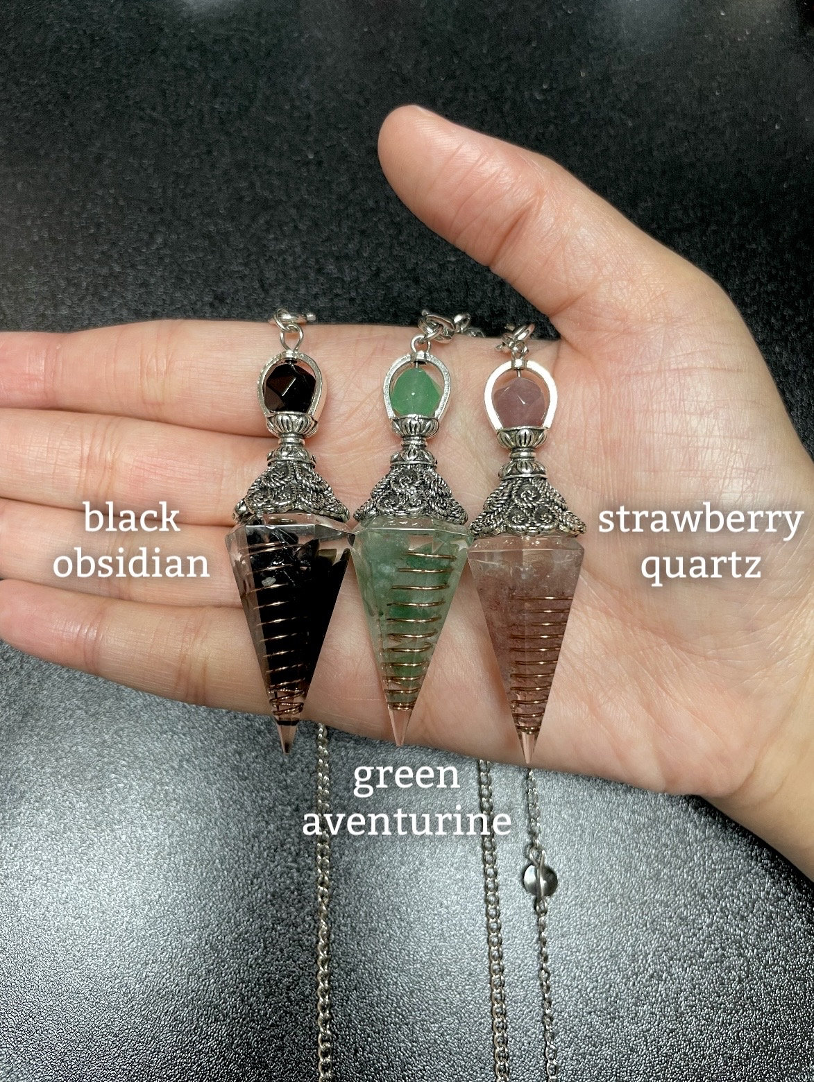 Crystal Pendulums of Natural Materials for Divination and Dowsing - Etsy