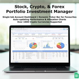 Stock, Crypto, & Forex Portfolio Tracker Spreadsheet, Investment ...