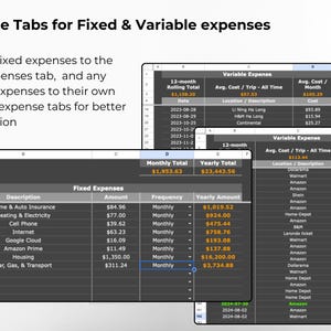 Monthly Budget Spreadsheet: Google Sheets Expense Tracker (digital ...