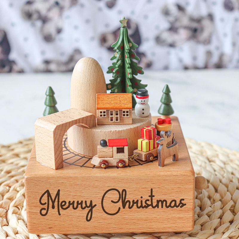 Musical Box With Train - Etsy UK