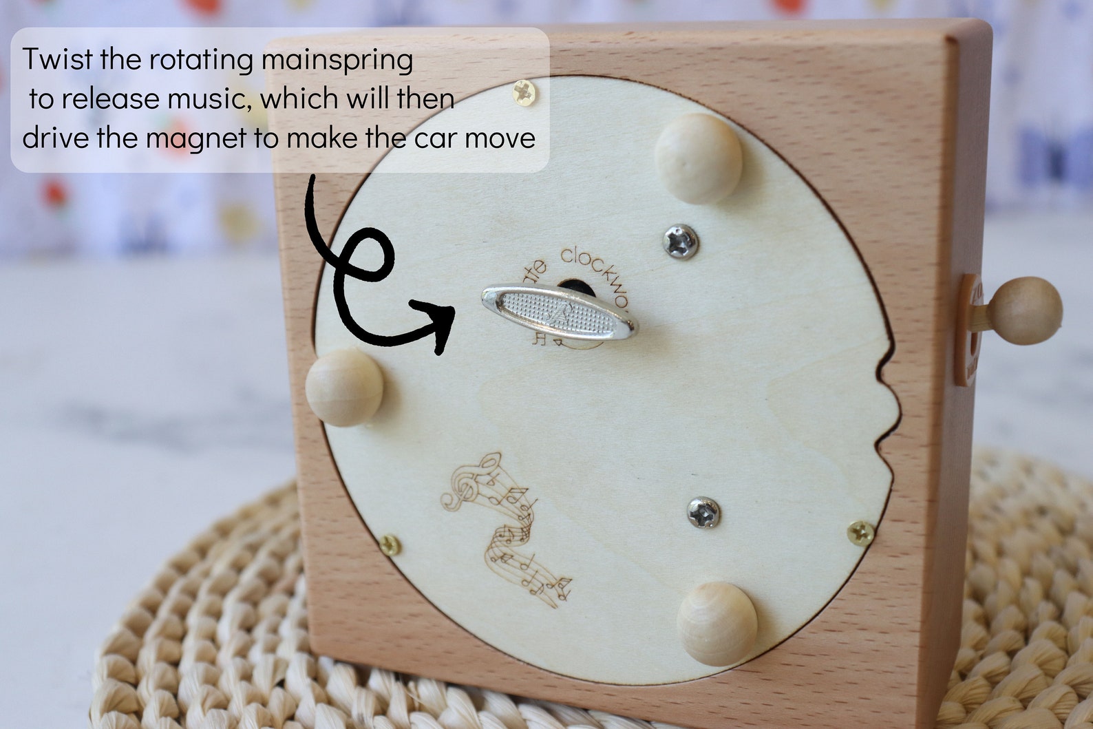 Customised Wooden Music Box / Engraved Name Music Box / Baby ...