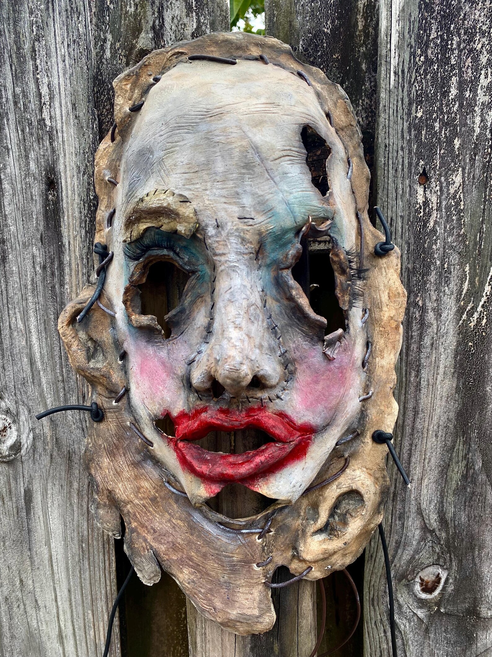 Carved up Latex Half Mask Fake Skin Mask (TCM Pretty Woman Inspired ...