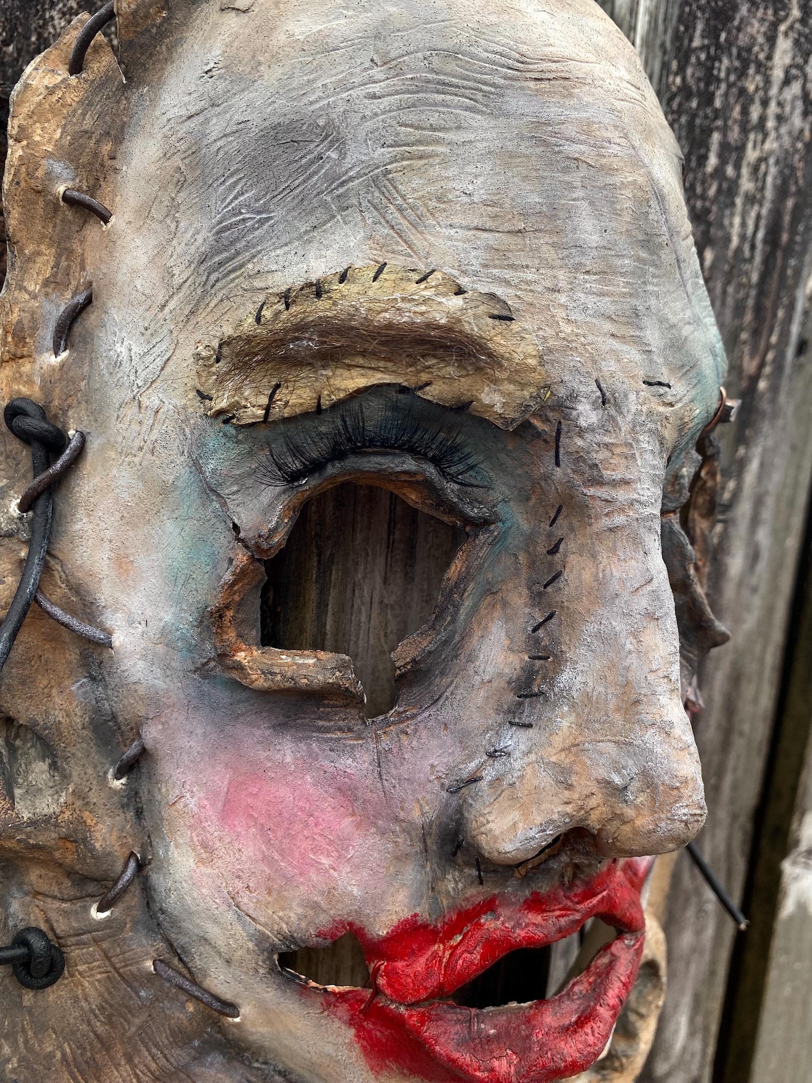 Carved up Latex Half Mask Fake Skin Mask (TCM Pretty Woman Inspired ...