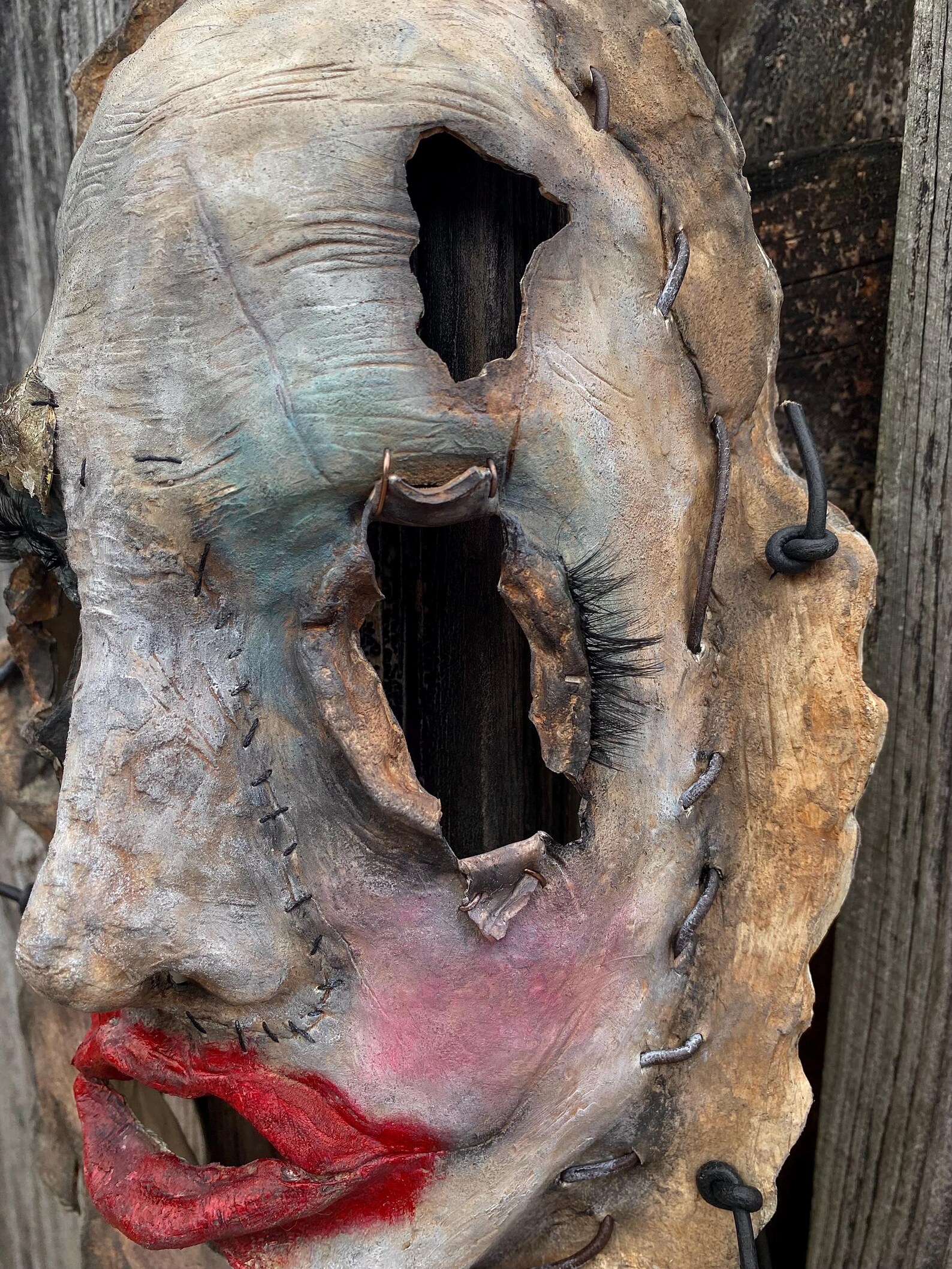 Carved up Latex Half Mask Fake Skin Mask (TCM Pretty Woman Inspired ...