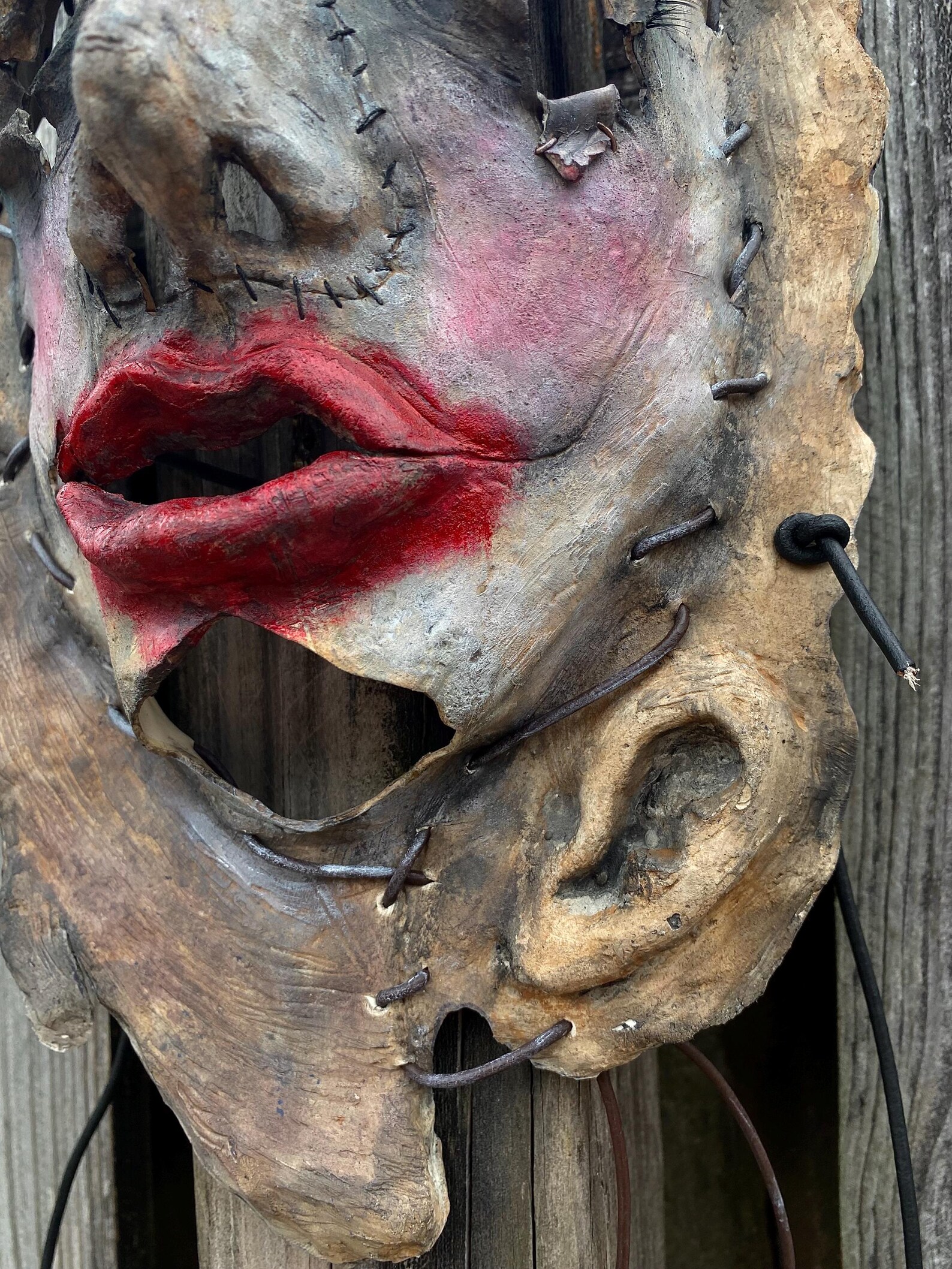 Carved up Latex Half Mask Fake Skin Mask (TCM Pretty Woman Inspired ...