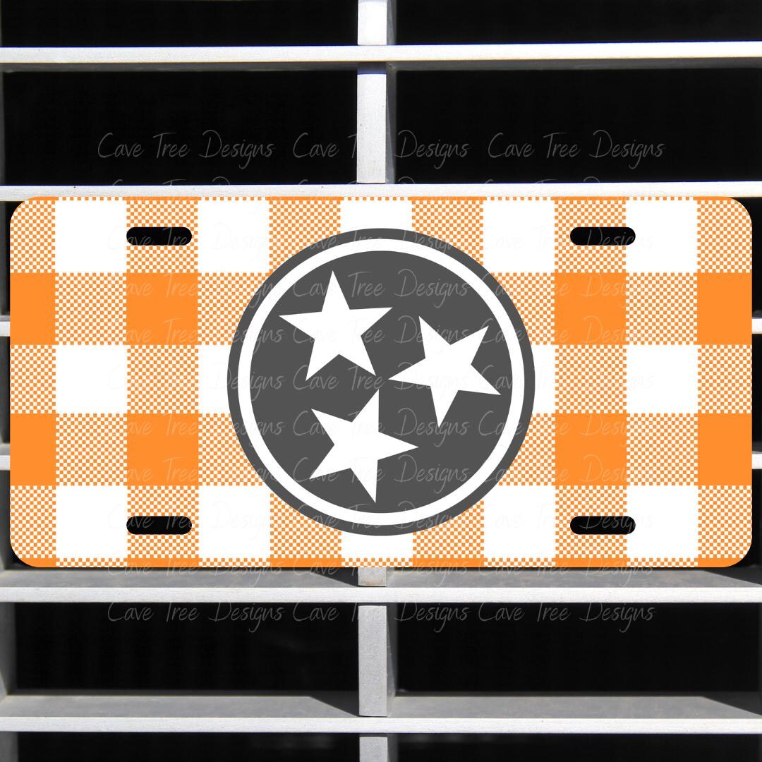 Tristar Orange License Plate, TN License Plate Gift, Tristar Gift - Etsy
