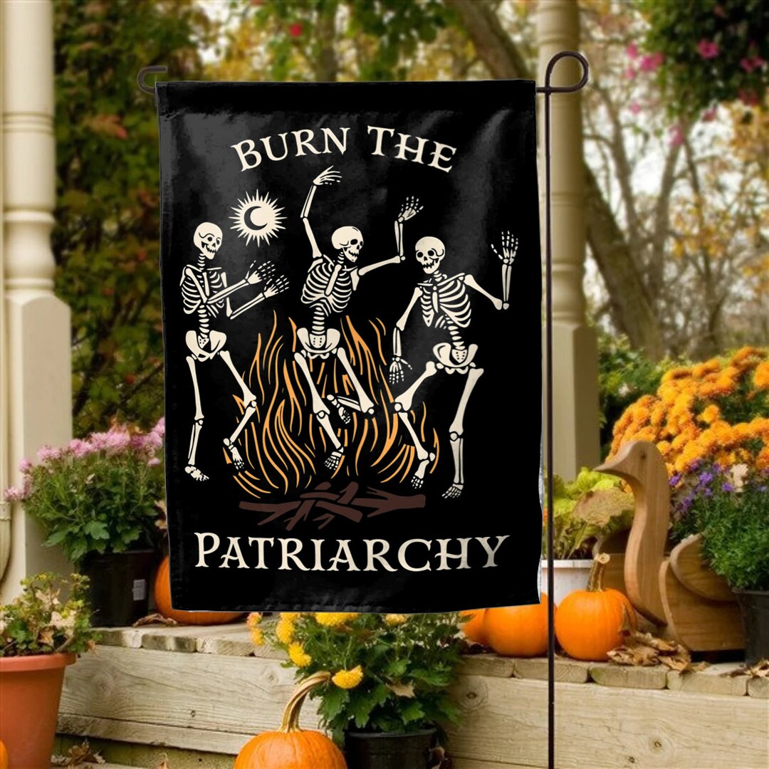 Burn the Patriarchy, Equal Rights Flags, Halloween House Banner, Smash ...