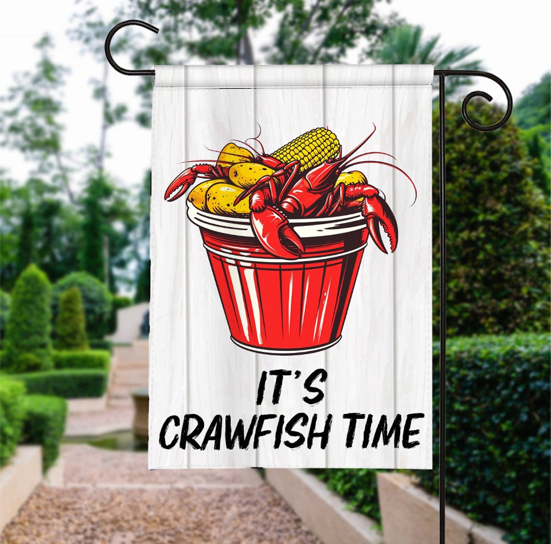 Crawfish Boil, Crayfish Flag, Crawfish Boil Garden Flag, Spring Garden ...