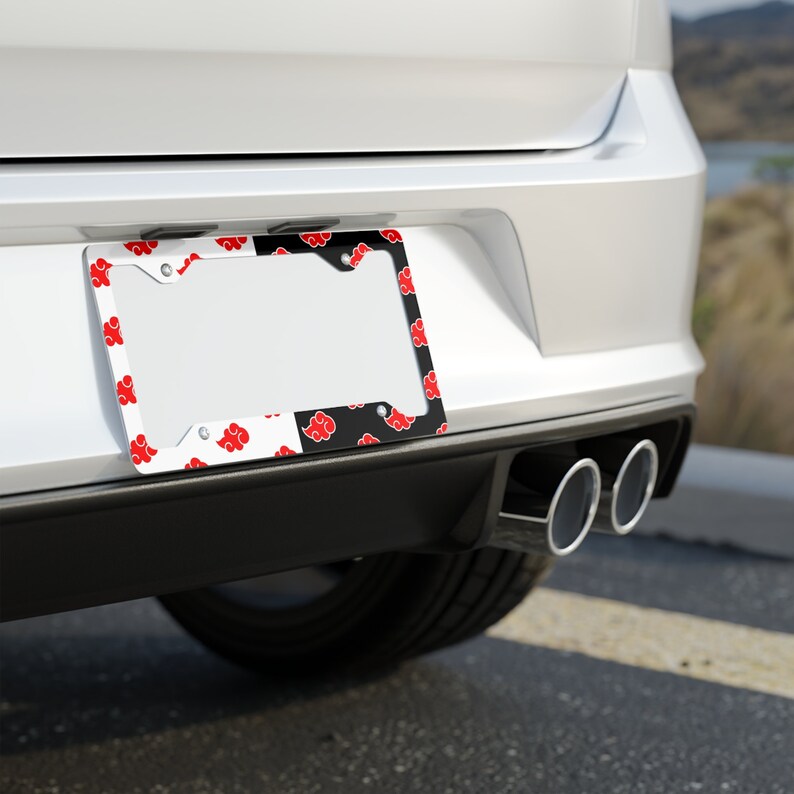 Naruto Inspired Anime Split Color Metal License Plate Frame - Etsy